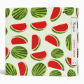 Watermelon Summer Fruit Pattern Recipes Cookbook 3 Ring Binder | Zazzle