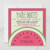 Watermelon Summer Party Invitation | Zazzle