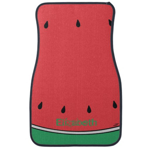 Watermelon Summer - Personalized Car Floor Mat | Zazzle