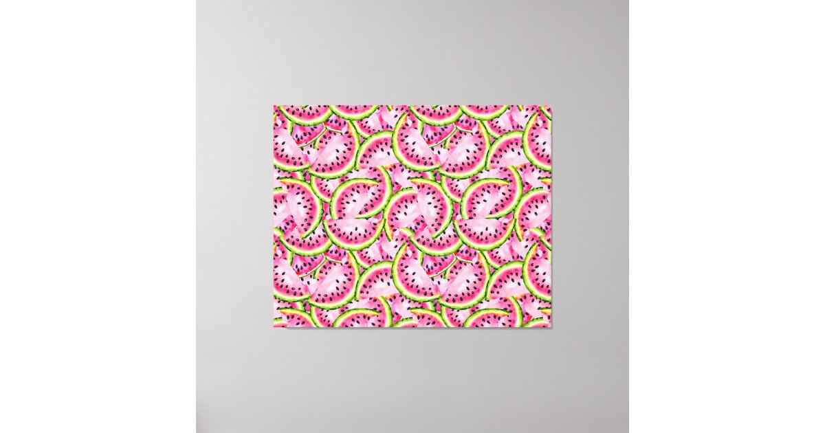 Watermelon Surprise Canvas Print | Zazzle