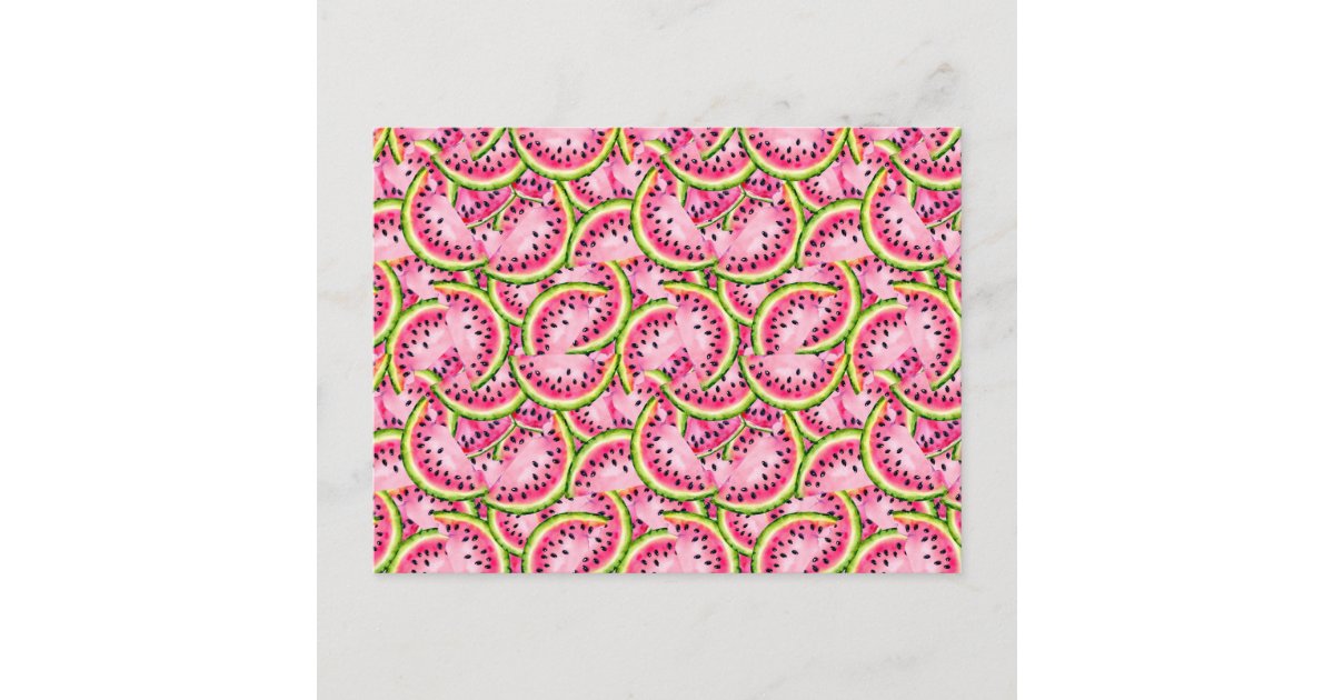 Watermelon Surprise Postcard | Zazzle