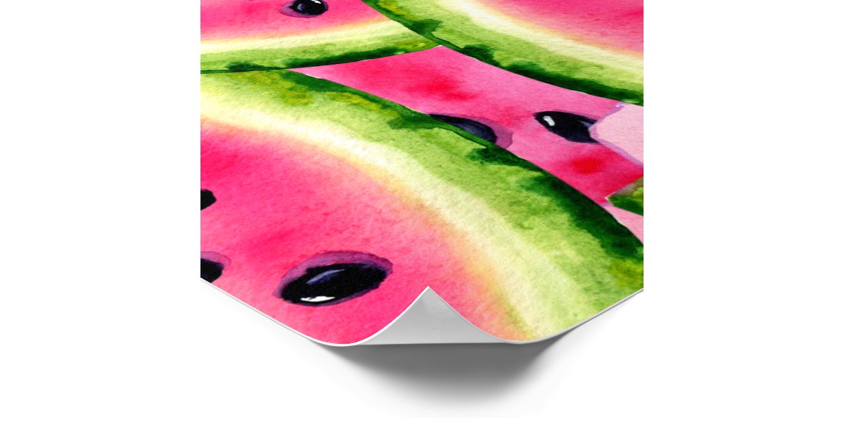 Watermelon Surprise Poster | Zazzle