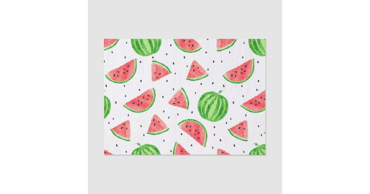 Watermelon Tissue Paper - Red | Zazzle