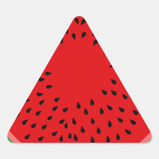 Watermelon Triangle Sticker | Zazzle.com