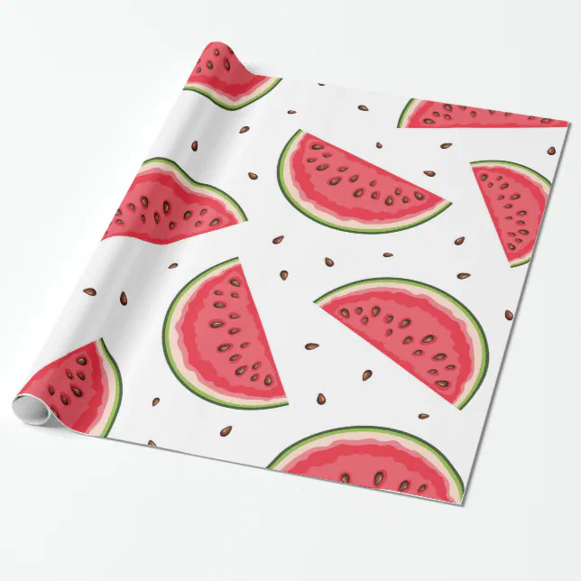 Watermelon Tropical Summer Wrapping Paper | Zazzle
