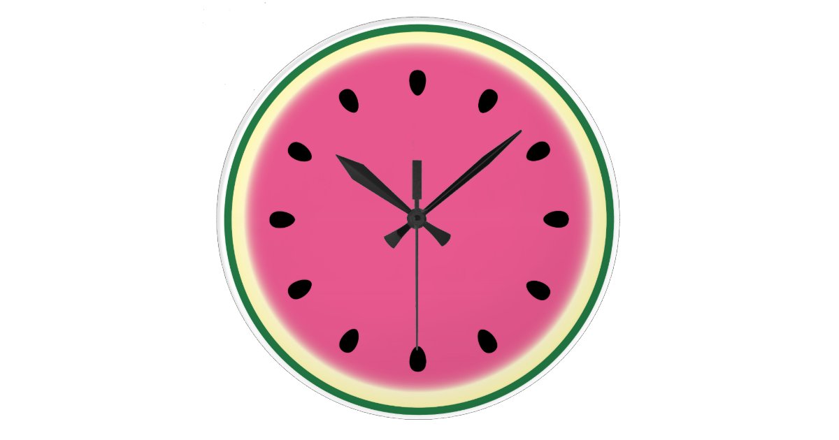 Watermelon Wall Clock | Zazzle.com