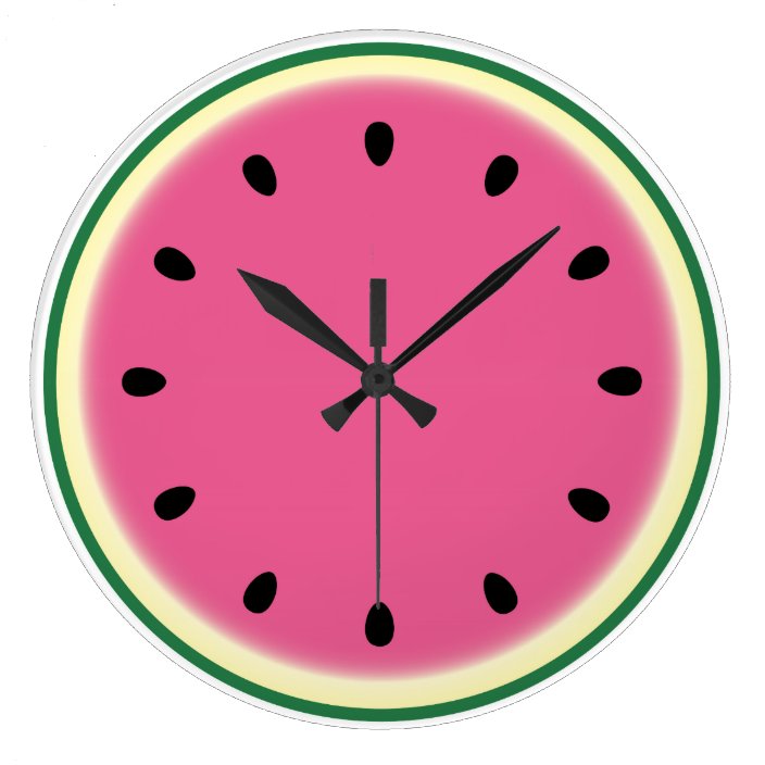 Watermelon Wall Clock | Zazzle.com