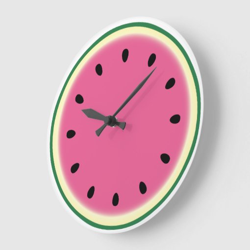 Watermelon Wall Clock | Zazzle