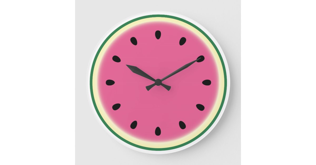 Watermelon Wall Clock | Zazzle