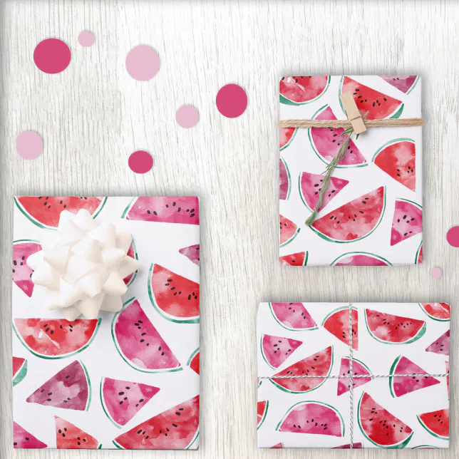 Watermelon Wrapping Paper Sheets | Zazzle