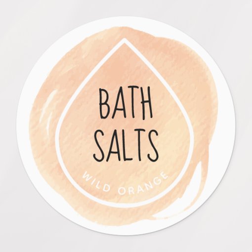 Waterproof Essential Oil Drop Craft Labels | Zazzle