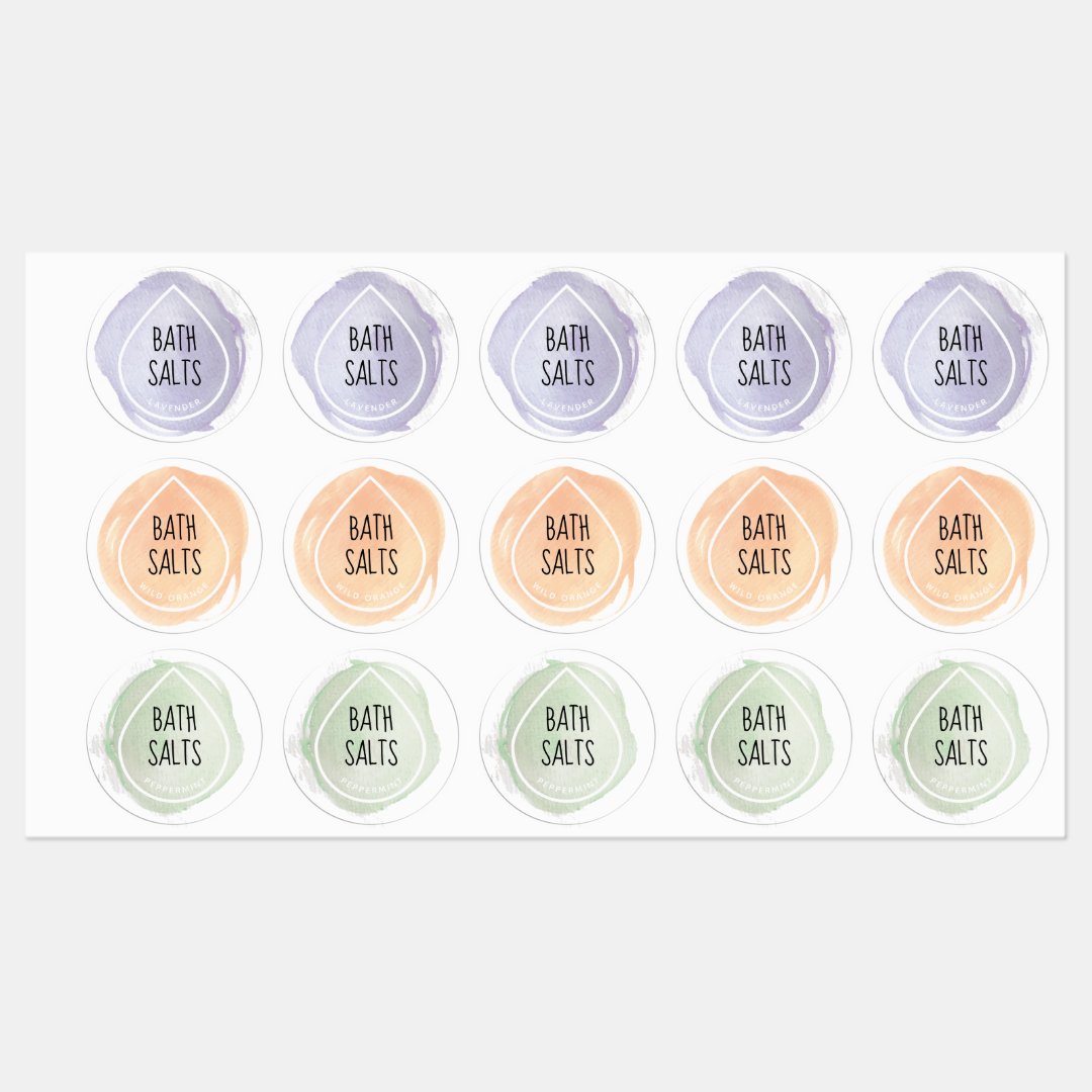 Waterproof Essential Oil Drop Craft Labels | Zazzle