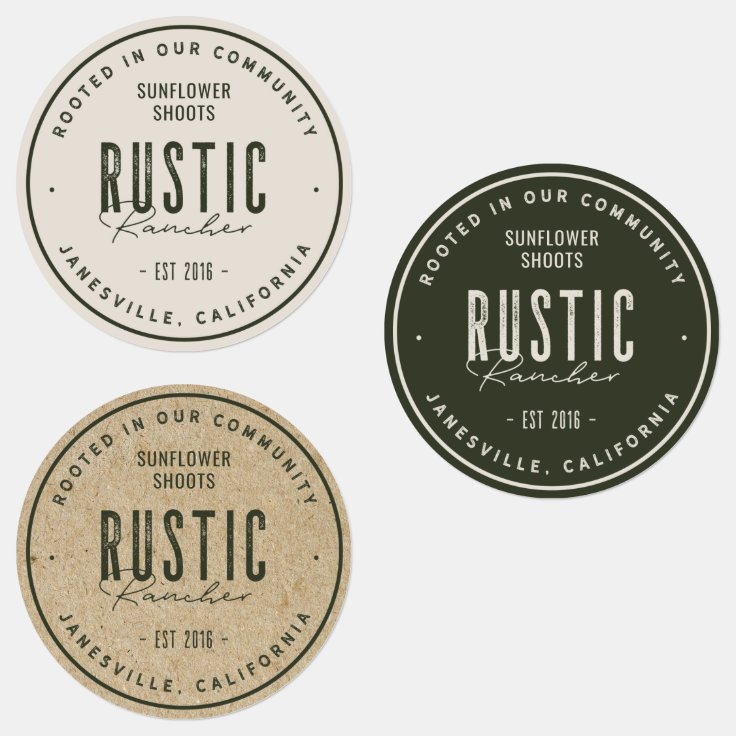 Waterproof Product Labels | Rustic Rancher | Zazzle
