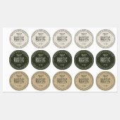 Waterproof Product Labels | Rustic Rancher | Zazzle