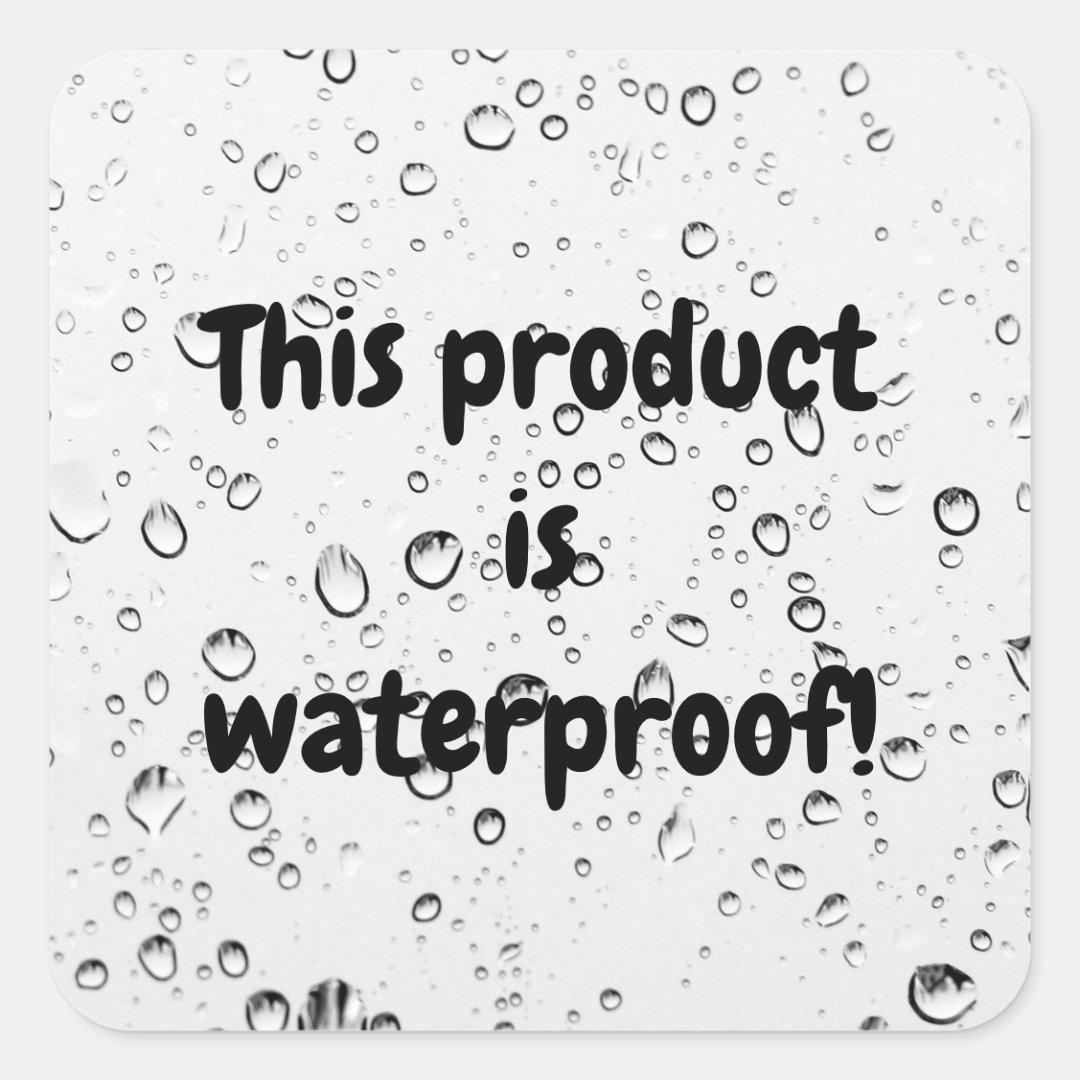 Waterproof product package seal label sticker | Zazzle