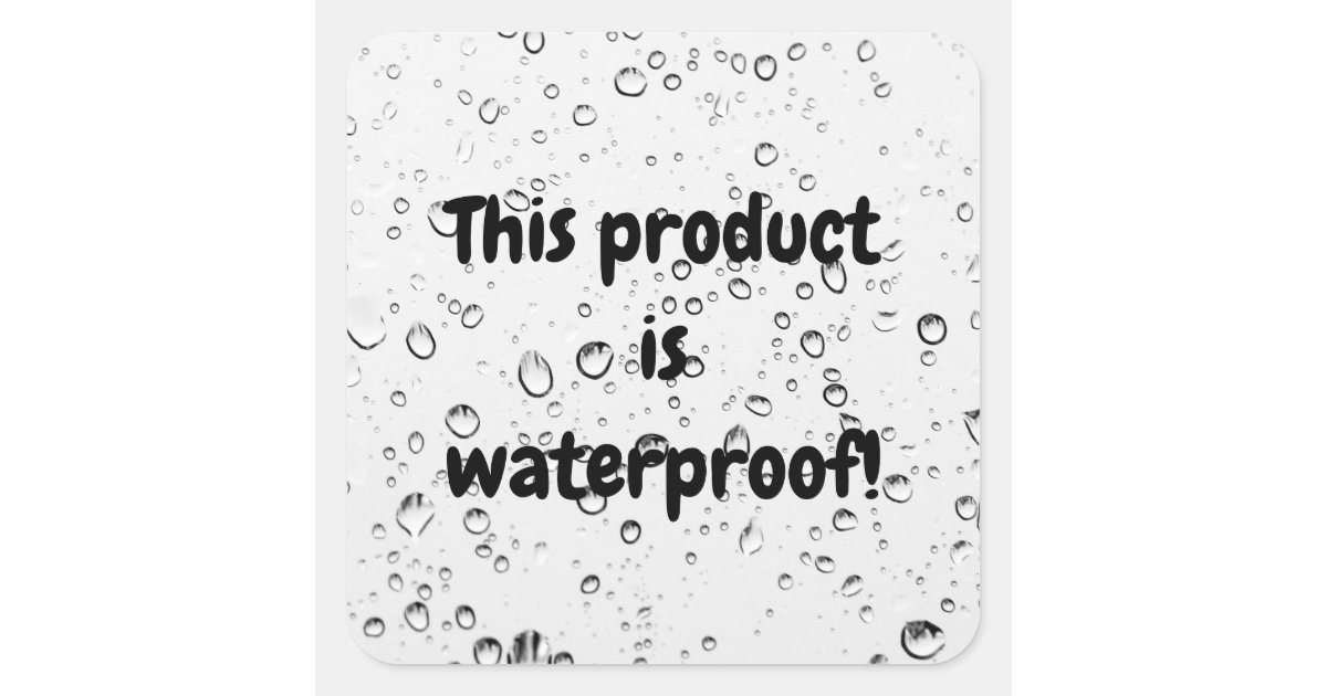 Waterproof product package seal label sticker | Zazzle
