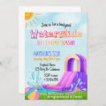 Waterslide Birthday, Let's make a Splash, Summer Invitation | Zazzle