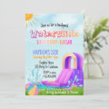 Waterslide Birthday, Let's make a Splash, Summer Invitation | Zazzle