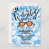 Waterslide Party Invitation Boy Water slide Invite | Zazzle