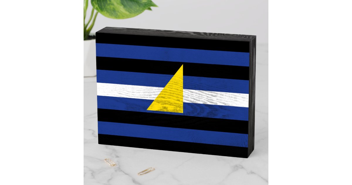 Watersports Pride Flag Wooden Box Sign | Zazzle