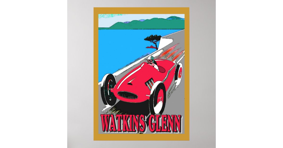 Watkins Glenn Racing Poster | Zazzle