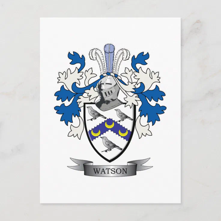 Watson Coat of Arms Postcard | Zazzle