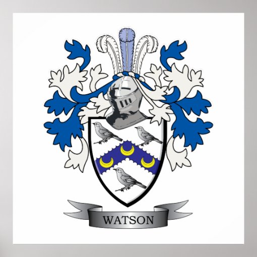 Watson Coat of Arms Poster | Zazzle