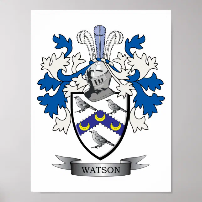 Watson Coat of Arms Poster | Zazzle