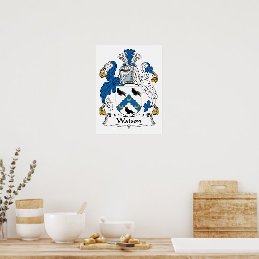 Watson Family Crest Poster | Zazzle