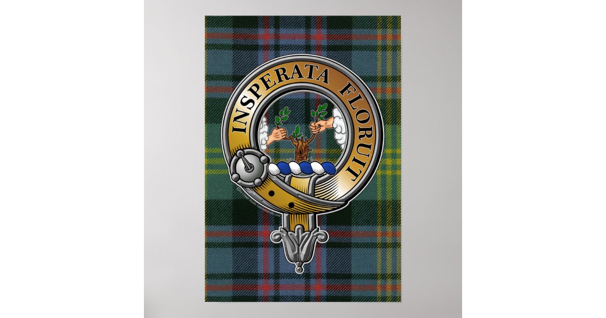 Watson Tartan & Badge Poster | Zazzle