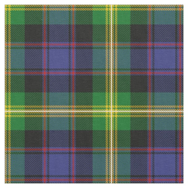 Watson Tartan Print Fabric | Zazzle