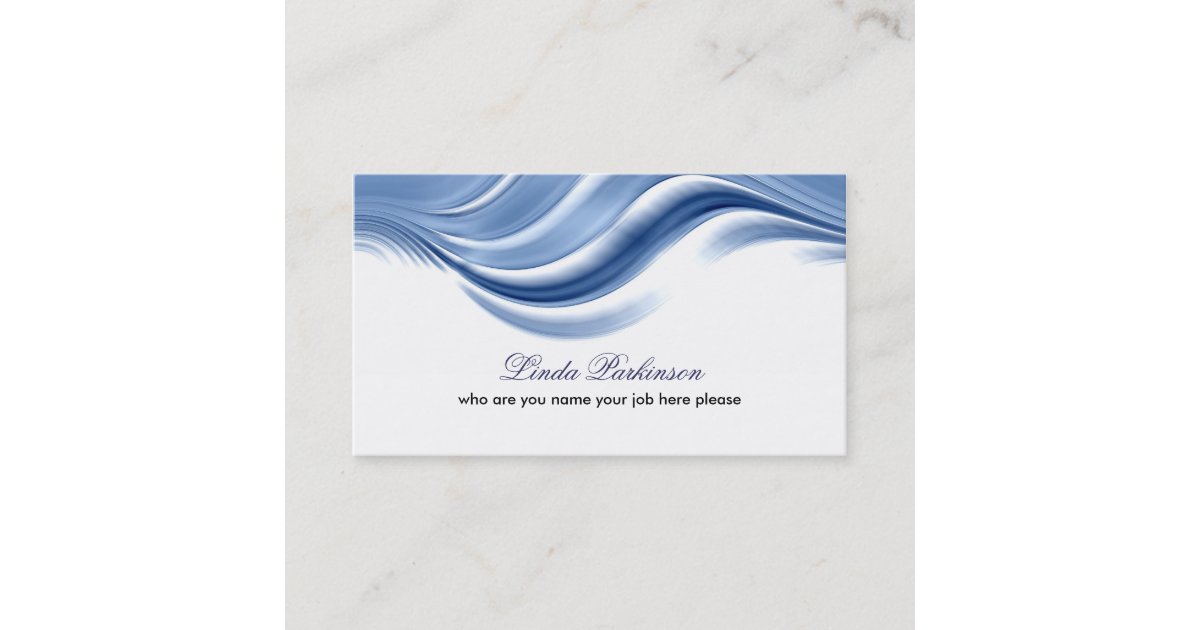 wave business card design | Zazzle