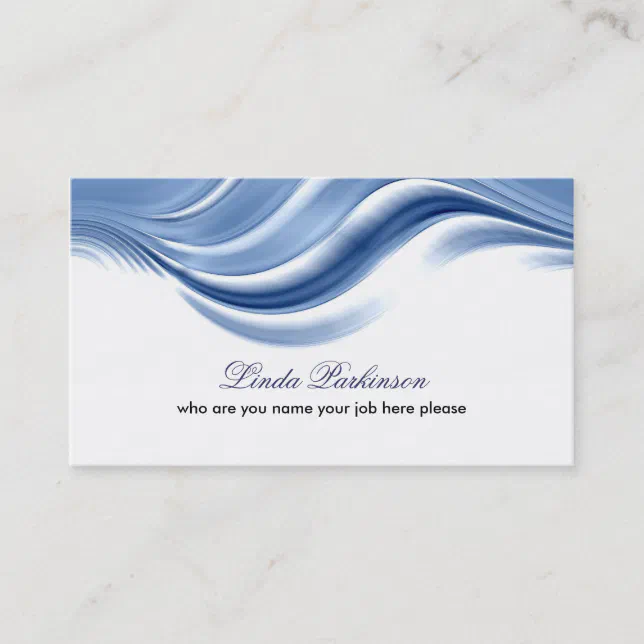 wave business card design | Zazzle