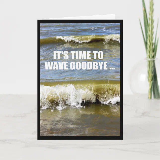 Wave Goodbye To Your Fifties - Happy 60th Birthday Card | Zazzle