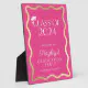 Wave Hot Pink Graduation Party Welcome Plaque | Zazzle