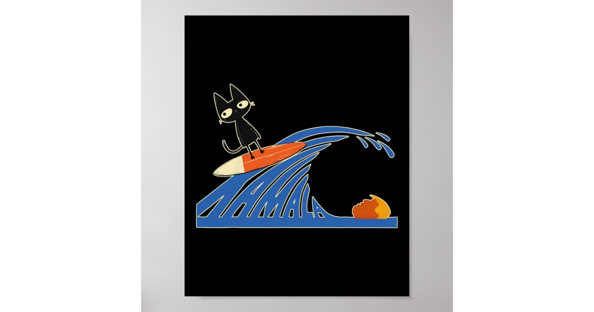 Wave Of Blue Cats Blue Cats Wave For Kamala Cats F Poster | Zazzle