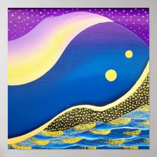 Wave of Colors Poster | Zazzle