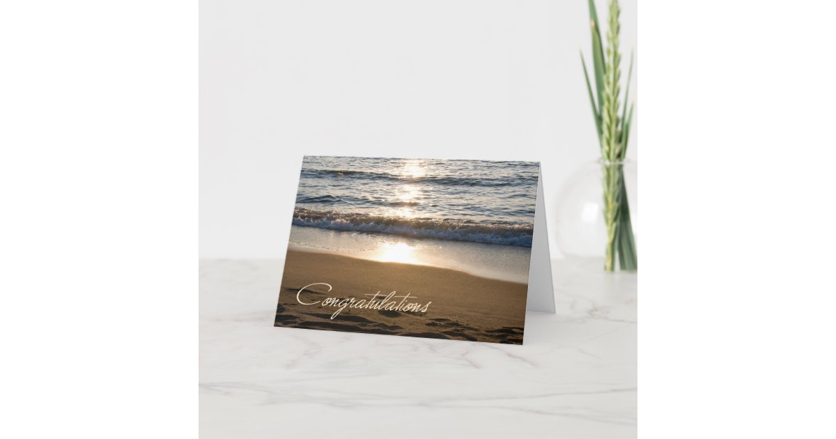 Wave Retirement Congratulations Card | Zazzle