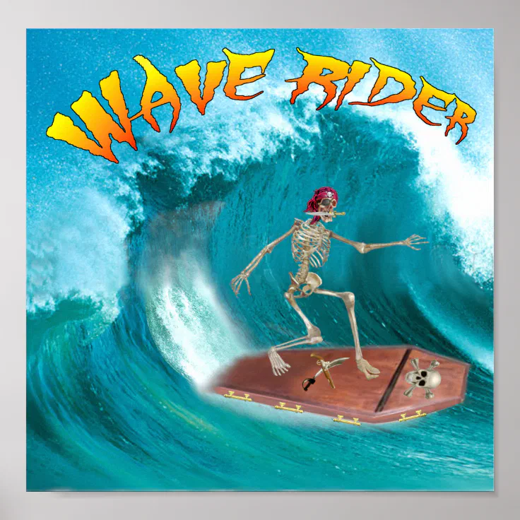 WAVE RIDER POSTER | Zazzle