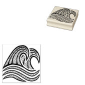 Wave Rubber Stamp | Zazzle