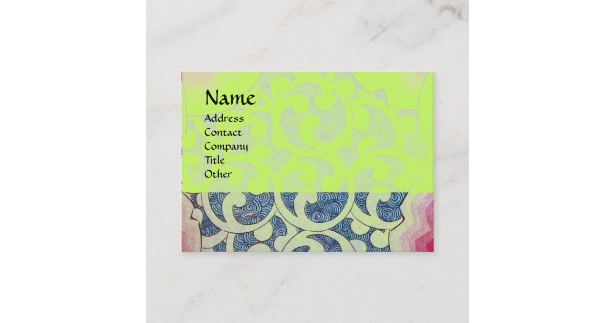 WAVES , bright,vibrant Business Card | Zazzle