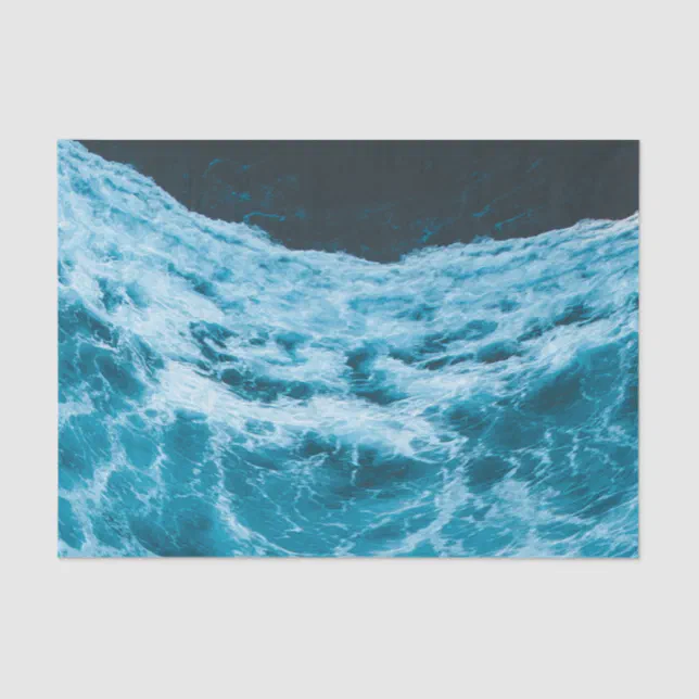 Waves Deep Ocean Water Decoupage Tissue Paper | Zazzle