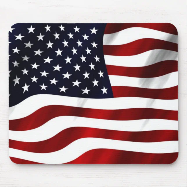 Waving American Flag Mouse Pad | Zazzle