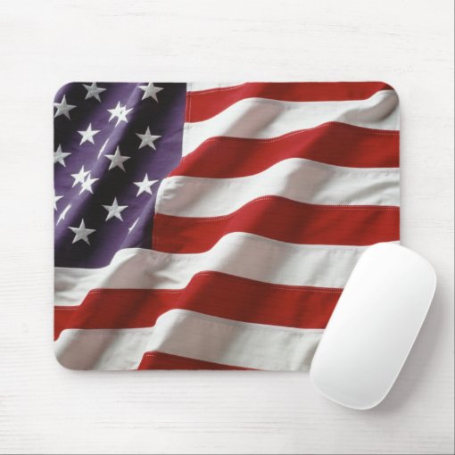 Waving American Flag Mousepad | Zazzle