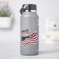 Waving American Flag Sticker | Zazzle