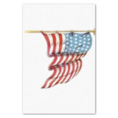 Waving American Flag Tissue Paper | Zazzle