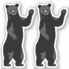 Waving Bears Say Hello Sticker | Zazzle