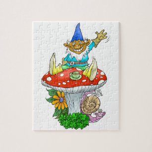 Gnome Jigsaw Puzzles | Zazzle