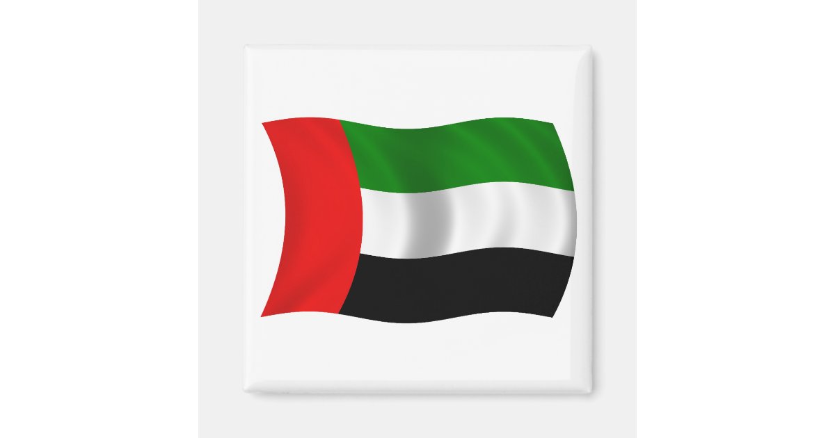 Waving UAE Flag Magnet | Zazzle