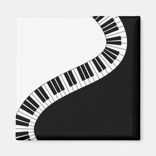 Wavy Curved Piano Keys Magnet | Zazzle.com Wavy Curved Piano Keys Magnet | Zazzle.com
